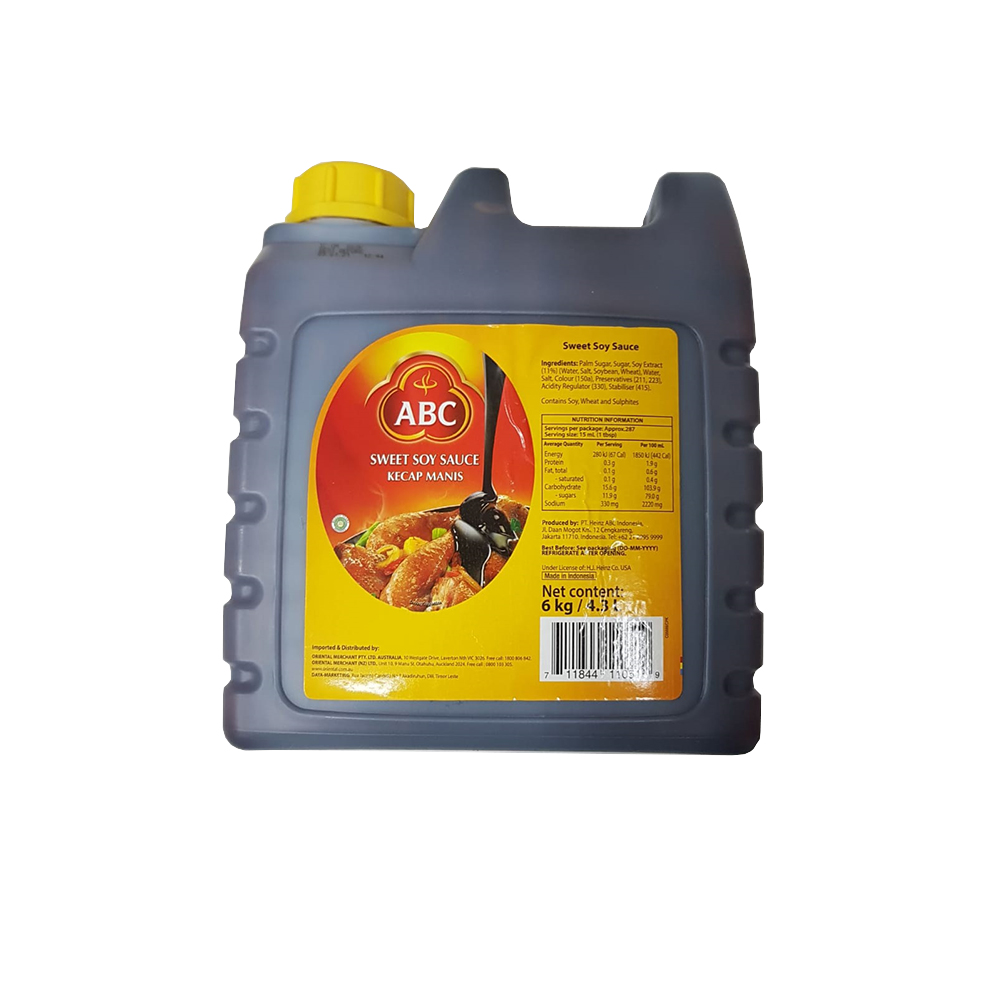 Soy sauce sweet ABC-kecap manis 6ltr – Food and Packaging Distributors ...